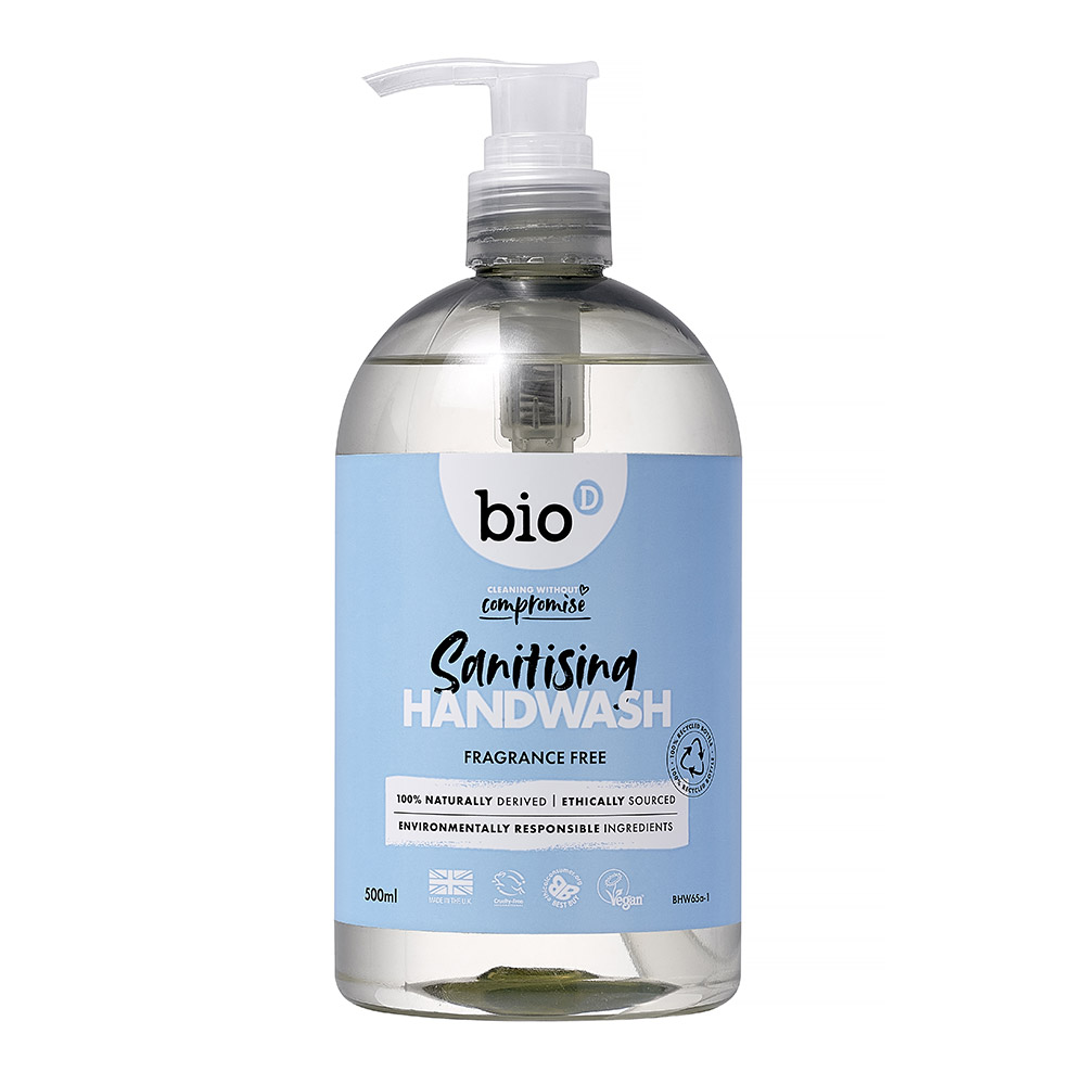 Bio-D Sanitising Hand Wash – Fragrance Free – 500 ml – Purcho
