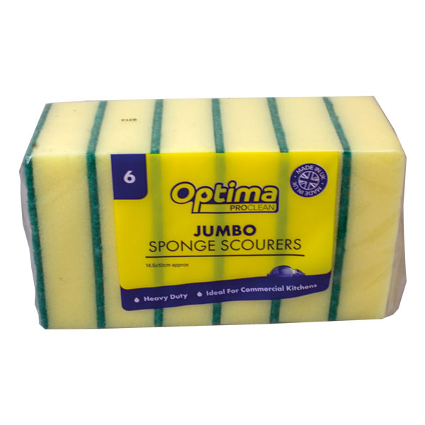 Optima Catering 6 Pack Sponge Scourers – Purcho
